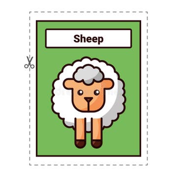 Sheep Flashcard Stock Illustrations – 114 Sheep Flashcard Stock ...