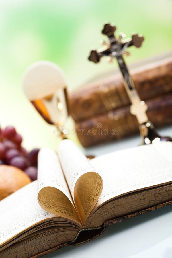 160 Christian Holy Communion Bright Background Saturated Concept Stock ...