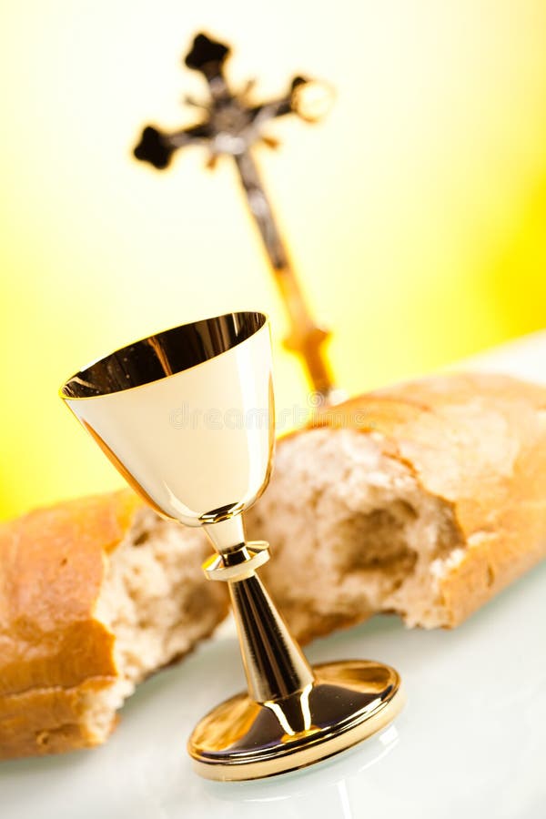 Christian Holy Communion, Bright Background, Saturated Concept Stock ...