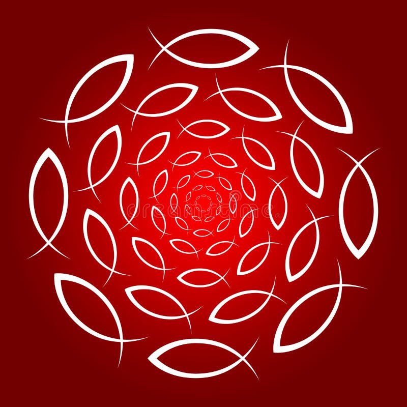 Ichthys symbol stock illustration. Illustration of sign - 32203846