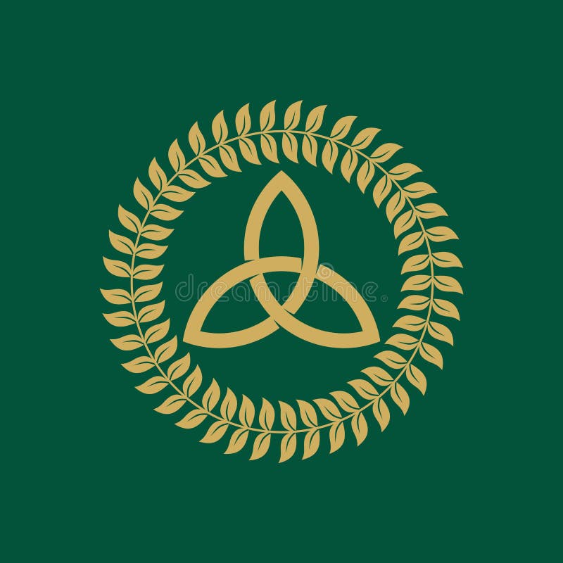 Christian Illustration. the Symbol of the Holy Trinity Framed by a ...