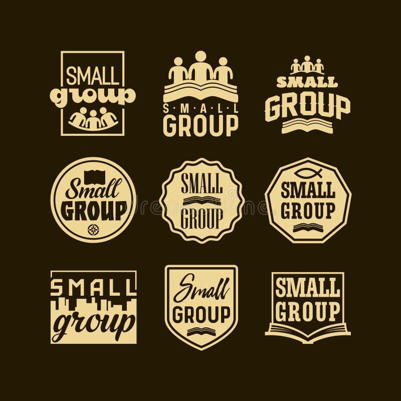 Christian Logos, Banners And Stickers. Bible Study Stock Vector ...