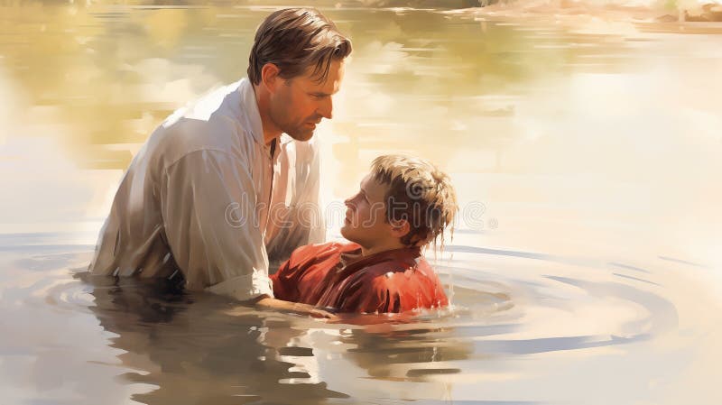 Christian Man, Guided by His Father, Embraced His Faith through Baptism ...