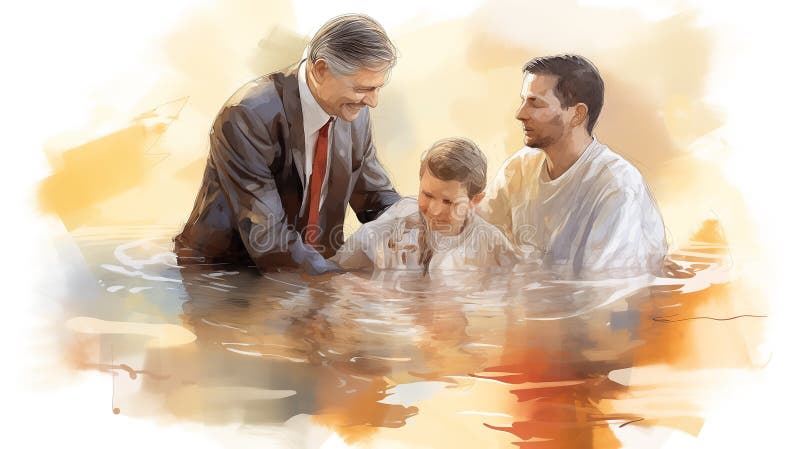 Christian Man, Guided by His Father, Embraced His Faith through Baptism ...