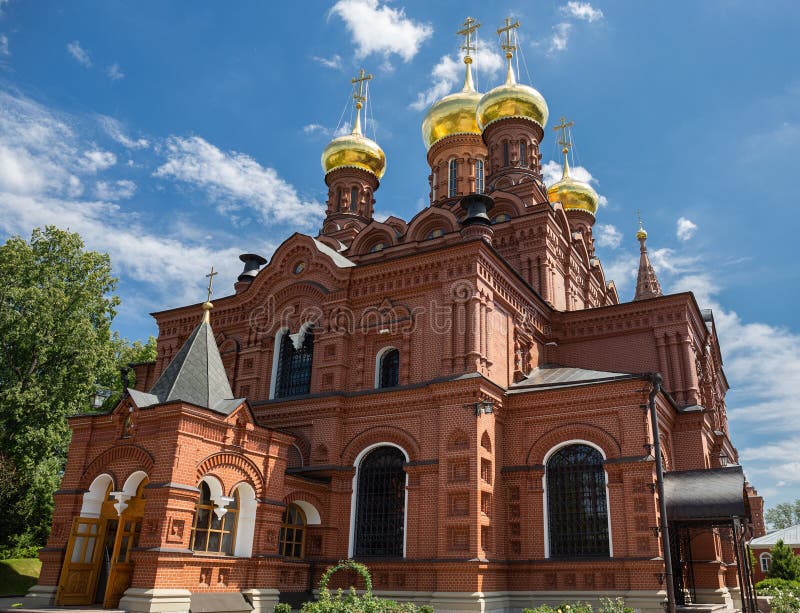 Christian Monastery in the Ancient Russian Town Stock Image - Image of ...