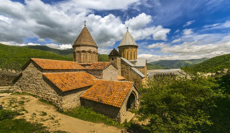 Christian Monastery in Georgia Stock Photo - Image of travel, castle ...