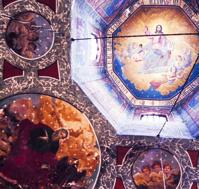 Christian murals editorial stock image. Image of inside - 4804079