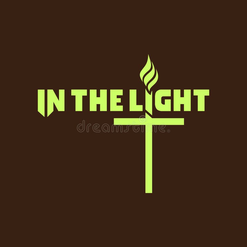 Christian Print. in the Light Stock Vector - Illustration of gospel ...