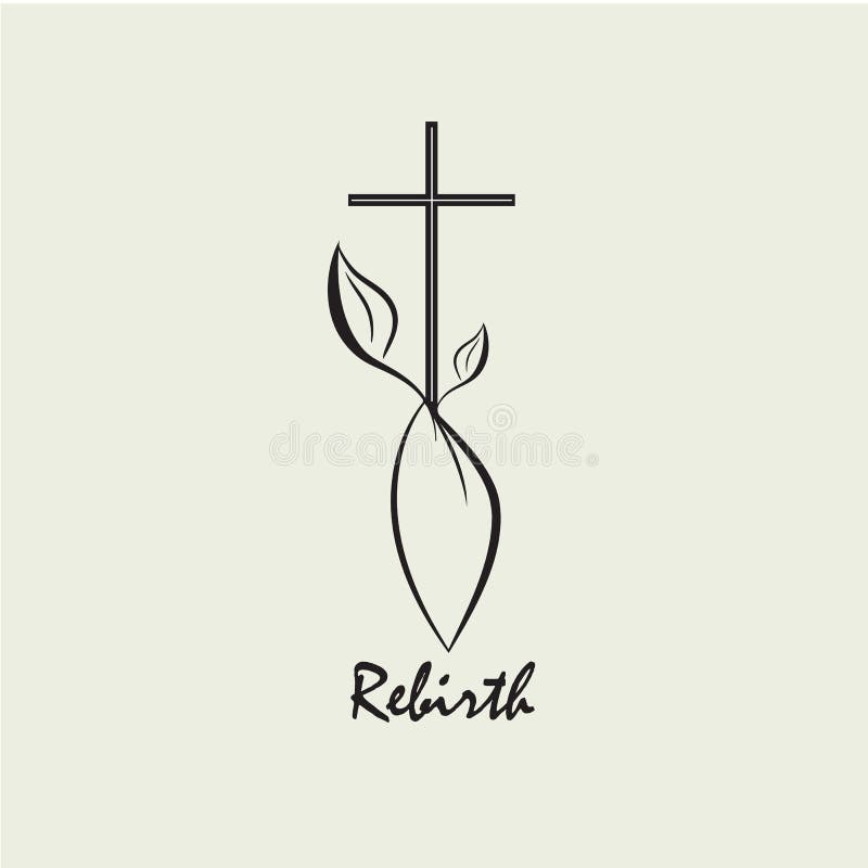 Christian Rebirth Logo ilustración del vector. Ilustración de reino ...