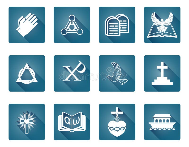 Christian Religious Icons stock vector. Illustration of peace - 66650498