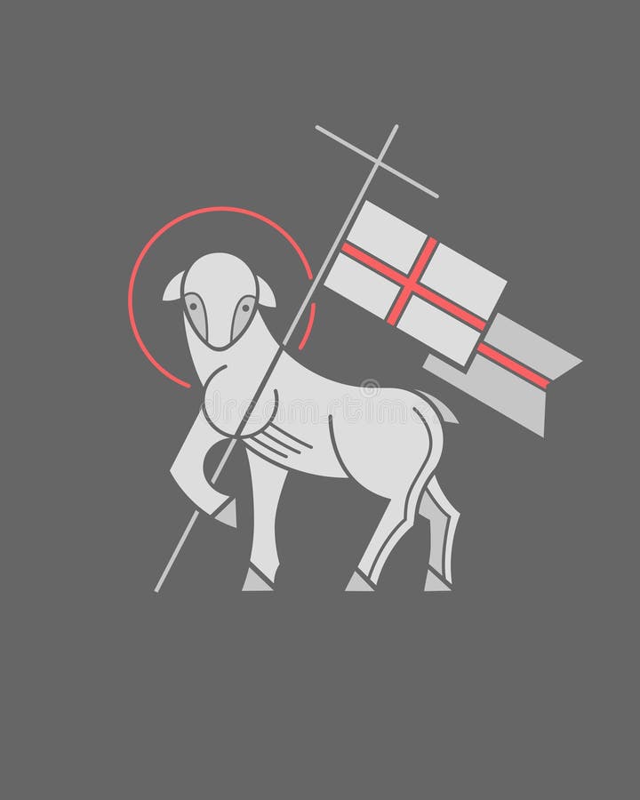 Christian Symbol of a Lamb Illustration Stock Illustration ...