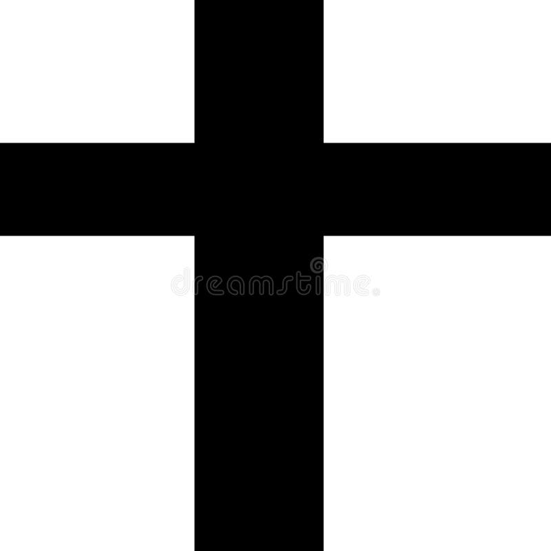 Christian symbol simple stock illustration. Illustration of symmetry ...