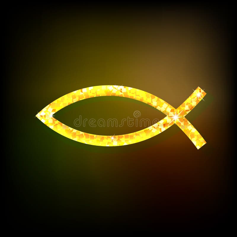 Christian Symbol. Vector Illustration Stock Vector - Illustration of ...