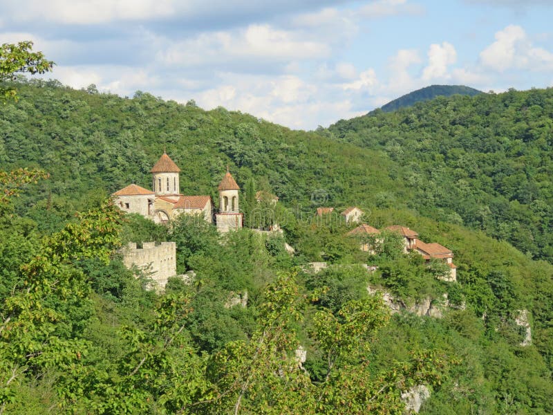 Christian Temple on the Mountain, Georgia Stock Photo - Image of castle ...