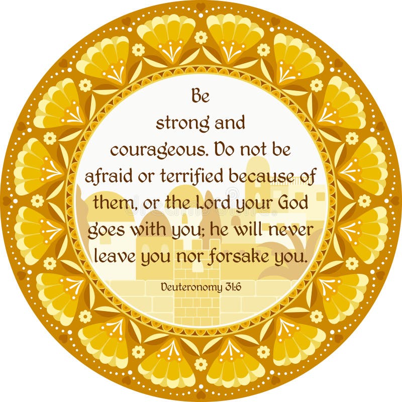 Be Strong Courageous Stock Illustrations 199 Be Strong Courageous