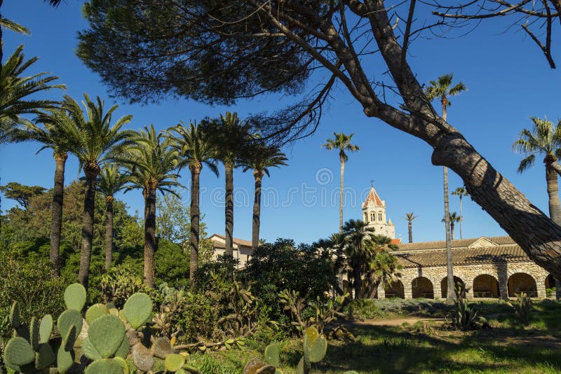 Christianity Monastery with Garden Editorial Photography - Image of ...