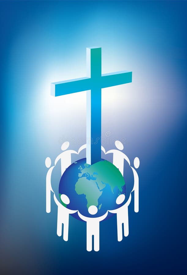 Christianity and world stock vector. Illustration of family - 10496086
