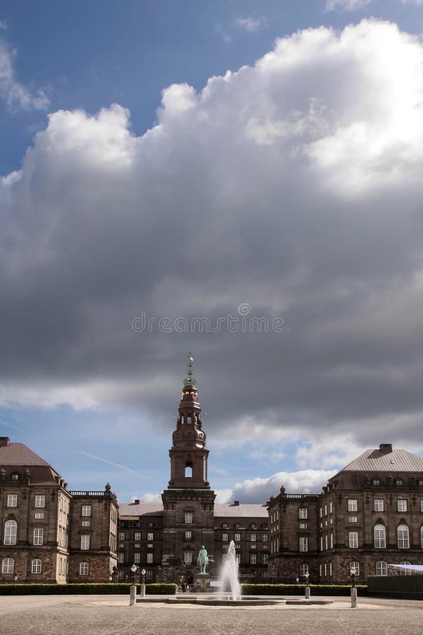 Christiansborg Castle in Copenhagen Stock Image - Image of folketing ...