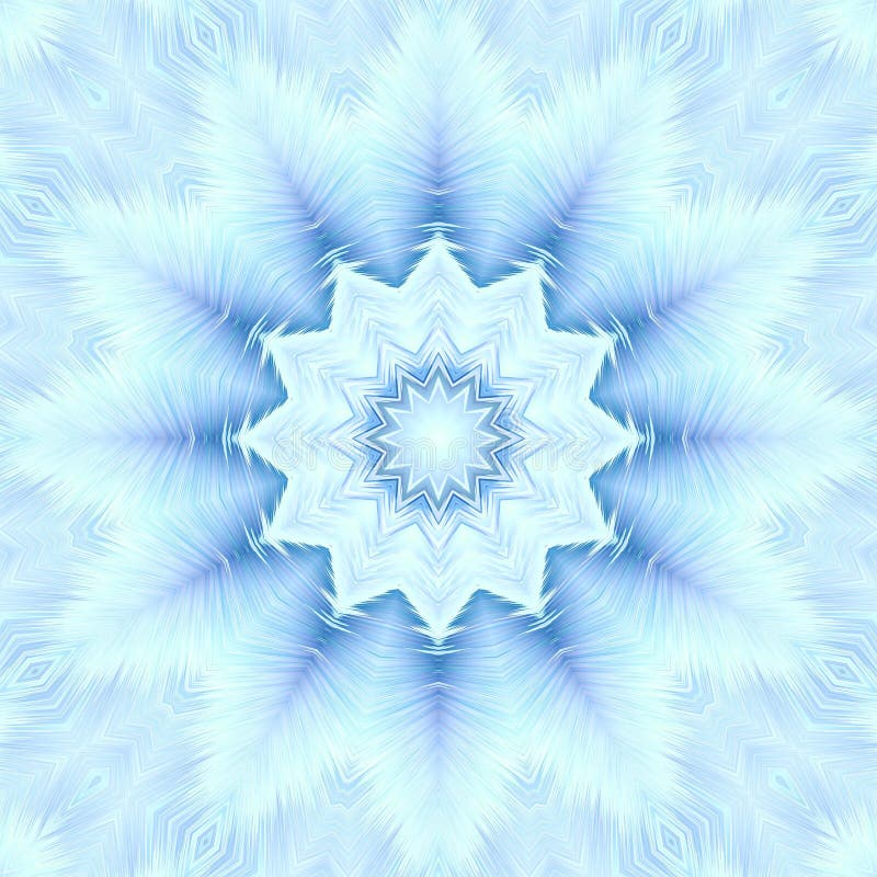 Christmas Abstract Background Pattern Snowflakes. Symmetry Reflection ...