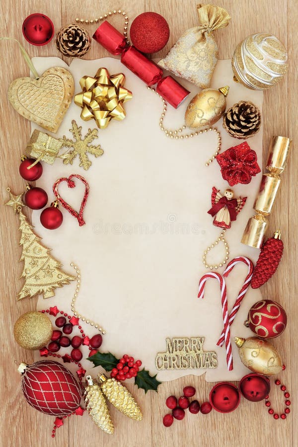 Christmas Abstract Decorative Border Stock Image - Image of greetings ...