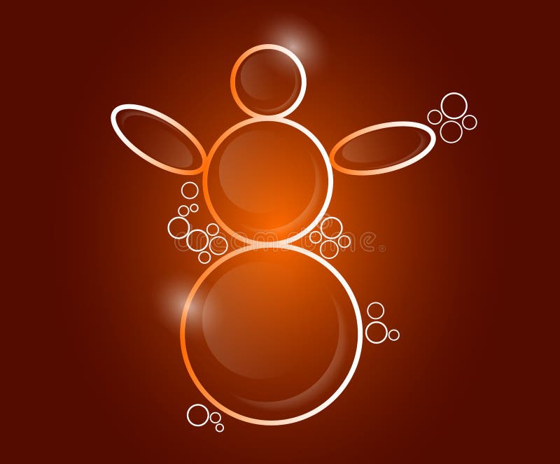 Christmas abstract snowman stock vector. Illustration of greeting ...