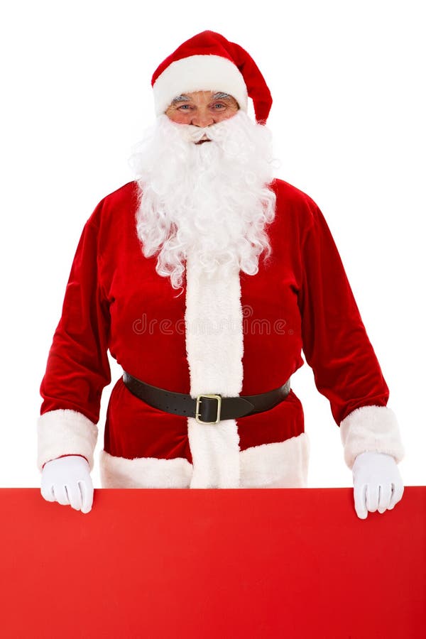 Santa Claus Portrait Shushing Stock Image - Image of hand, holidays ...