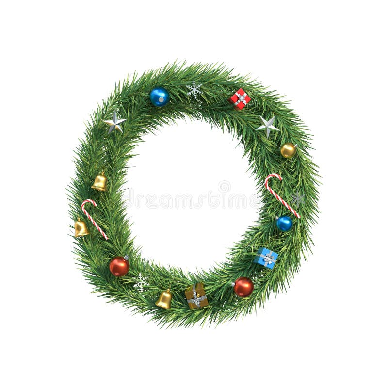 Christmas Alphabet Letter O Stock Illustration - Illustration of ...