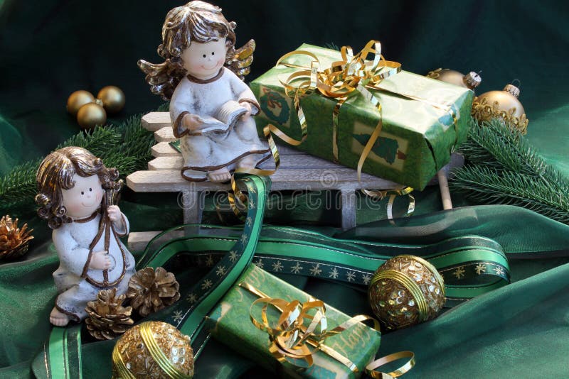 Christmas angel stock photo. Image of angels, parcel - 16705922