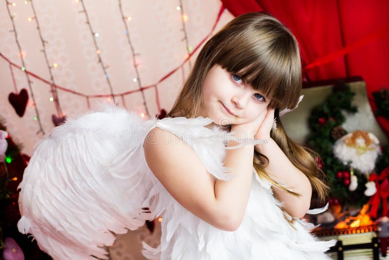 Christmas angel stock photo. Image of open, gift, present - 28240316