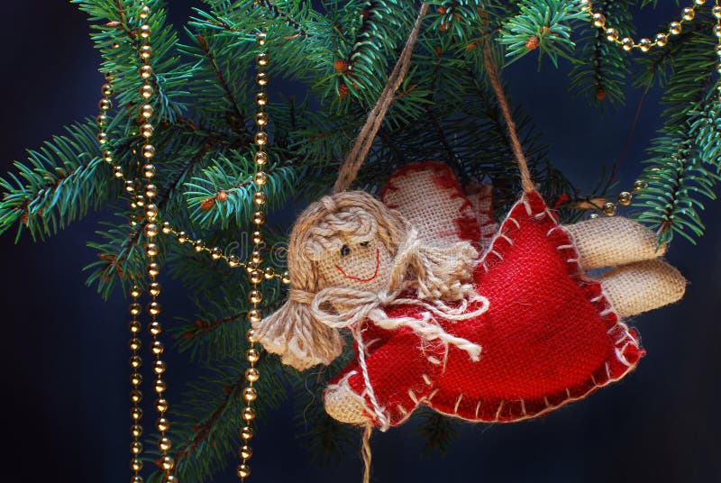 Christmas angel stock image. Image of closeup, celebration - 48205703