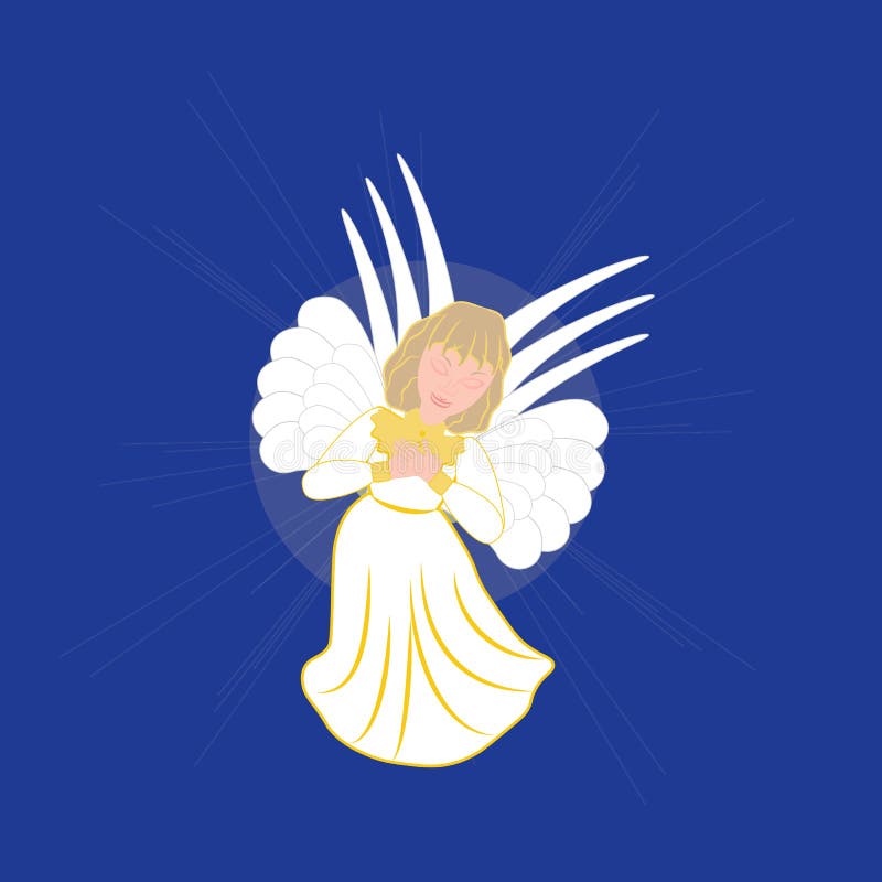 Christmas Angel icon stock vector. Illustration of ornament - 80019946