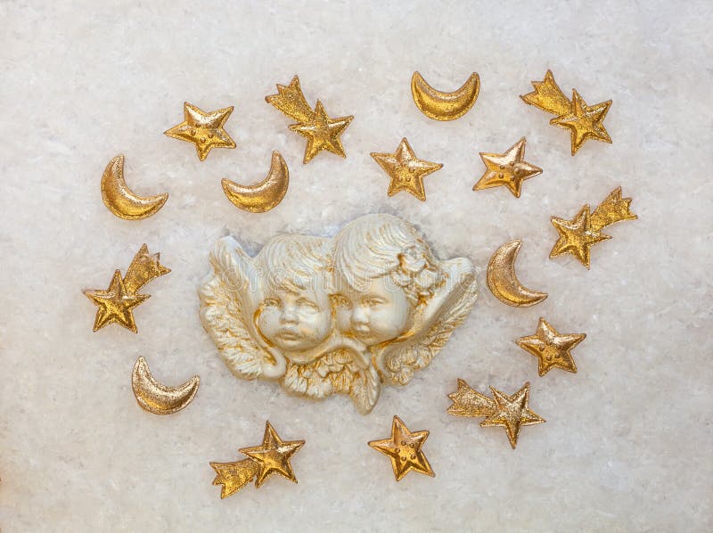 Christmas Angel and Stars stock image. Image of ornament - 20418005