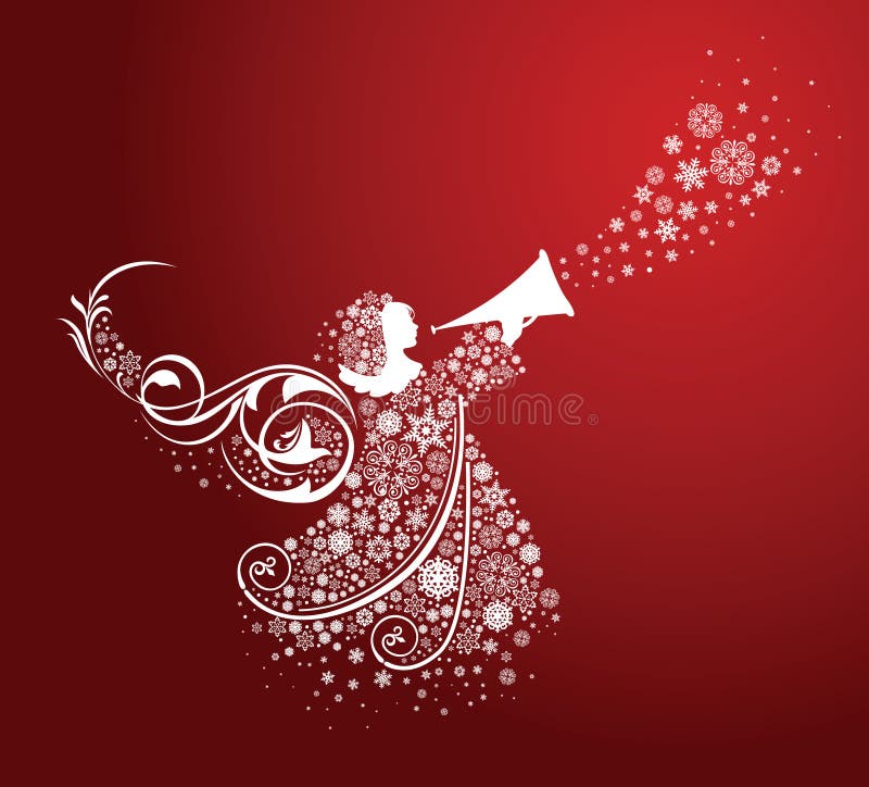 Christmas Angels. stock vector. Illustration of heaven - 16210366