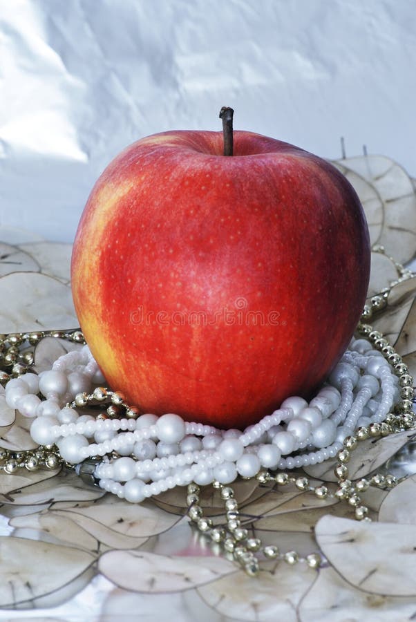 Christmas apple stock photo. Image of holiday, pearls - 16703244
