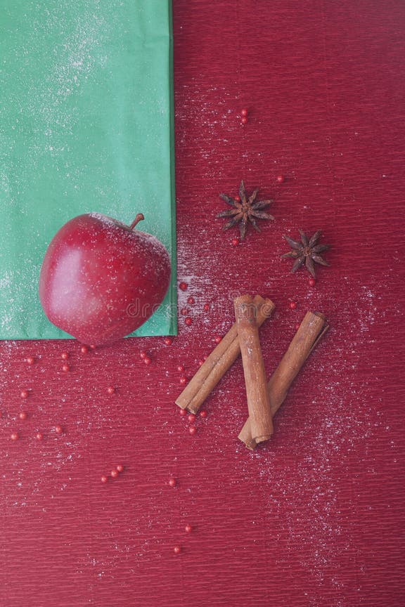 Christmas Apple Anis and Cinnamon Stock Photo - Image of days, aroma ...