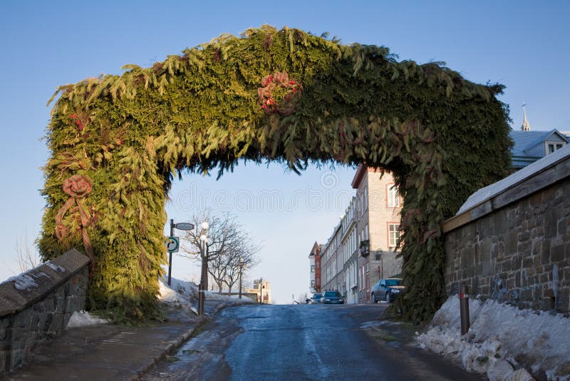 Christmas Arch stock image. Image of tree, travel, destinations - 11031935