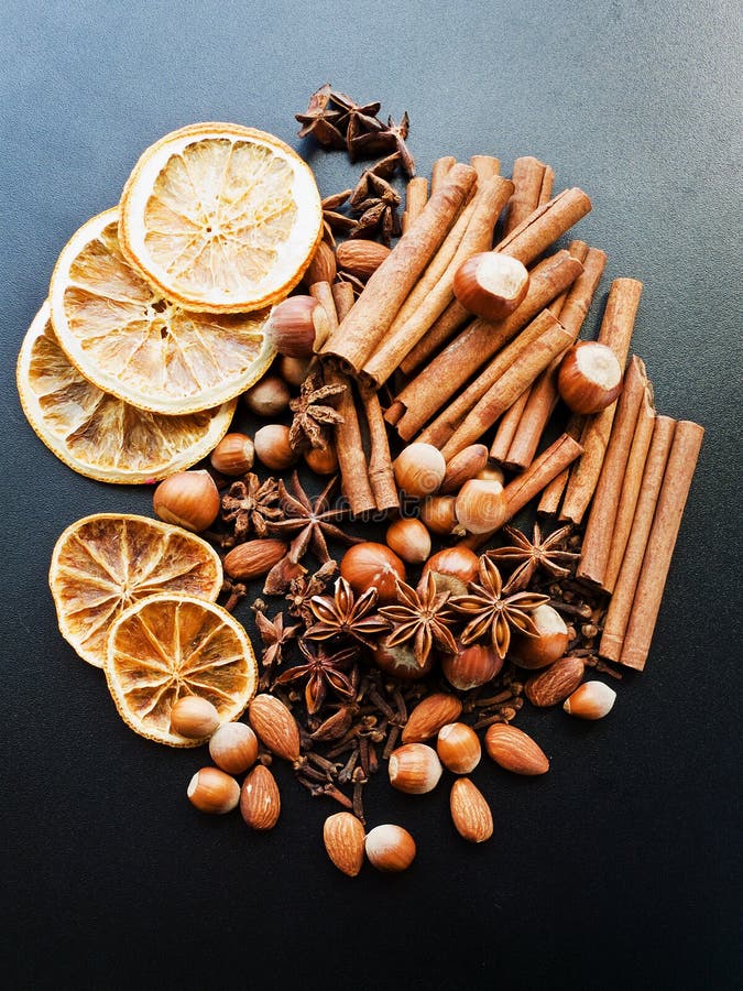 Christmas aromatic spices stock image. Image of fruit - 99746519