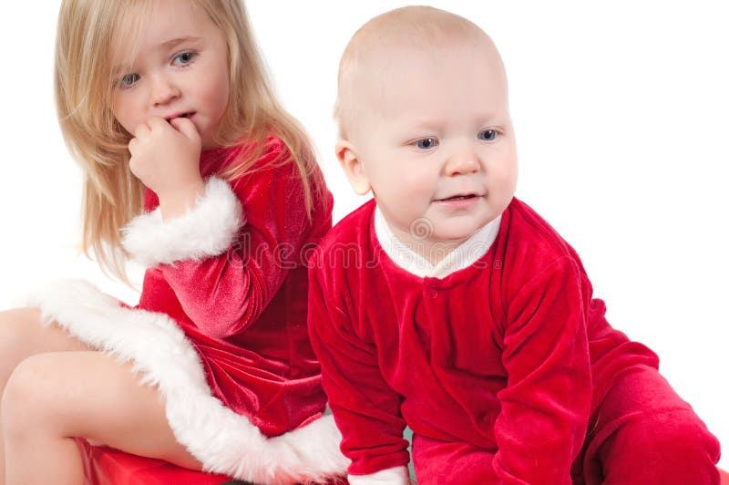 Christmas babies stock image. Image of happy, season - 11637247