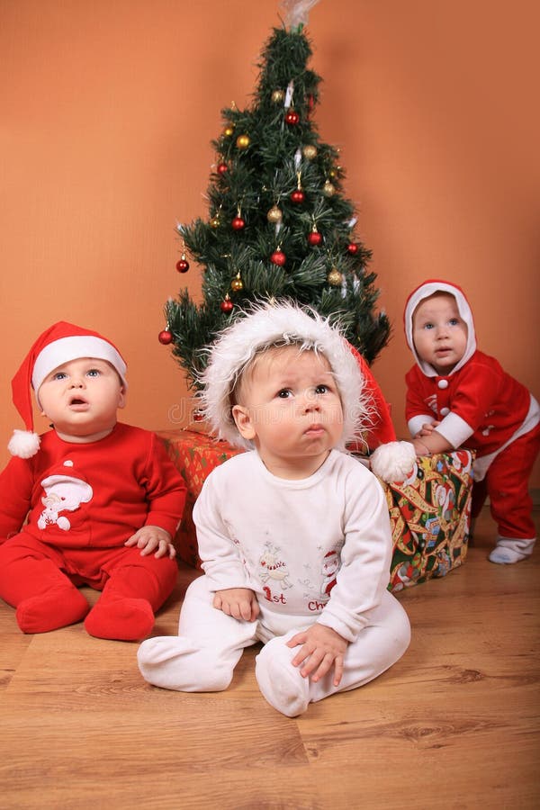 Christmas Babies stock image. Image of childhood, adorable - 22294843
