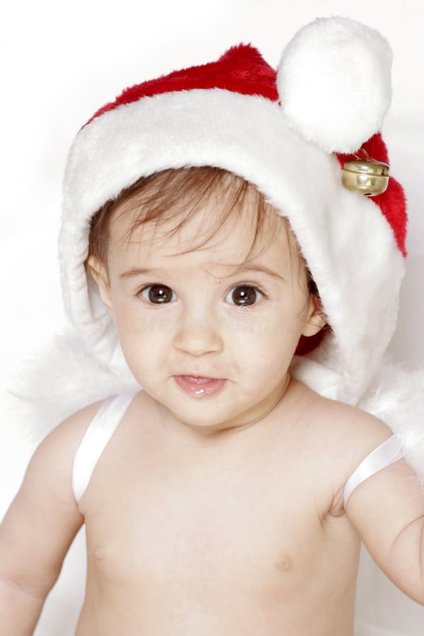 Christmas baby stock image. Image of childhood, caucasian - 11357369