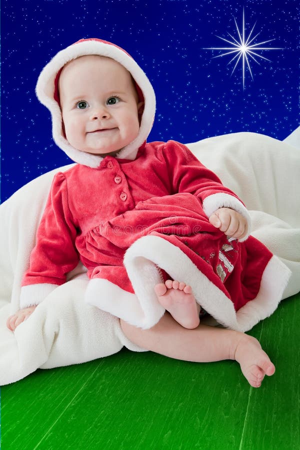 Christmas baby stock image. Image of innocent, beautiful - 17205573
