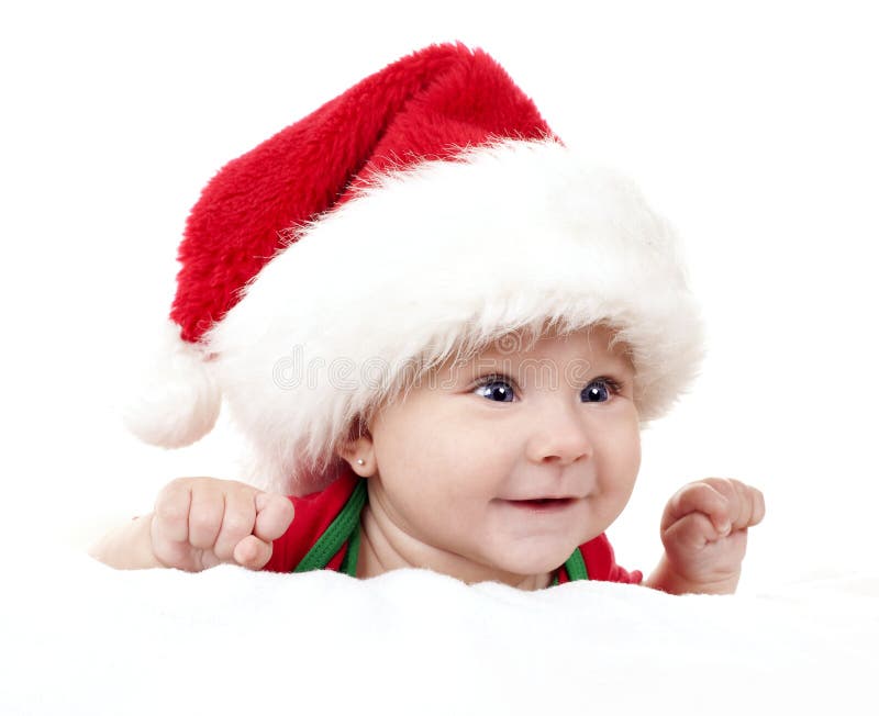 Christmas baby stock image. Image of caucasian, infant - 27094449