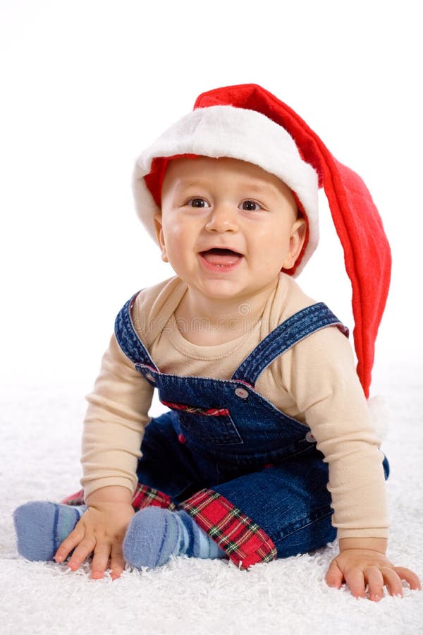 Cute christmas baby stock photo. Image of white, seasonal - 3783190