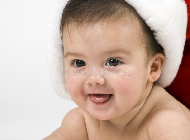 Christmas Baby stock photo. Image of adorable, beautiful - 7660126