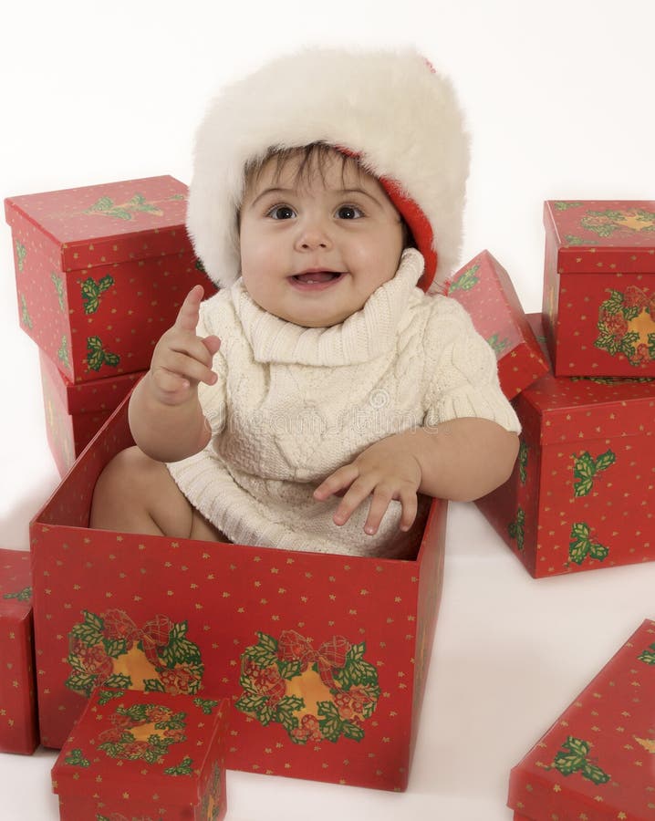 Christmas baby stock photo. Image of holidays, baby, white - 9158520