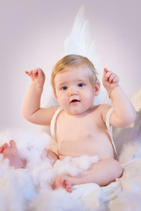 Christmas Baby Angel stock photo. Image of pure, adorable - 7123860