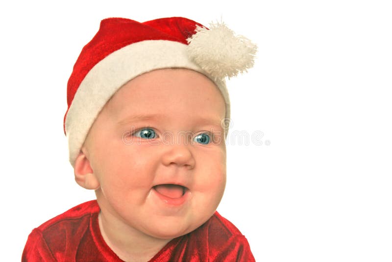 Christmas baby smiling stock photo. Image of joyful, happy - 1568670