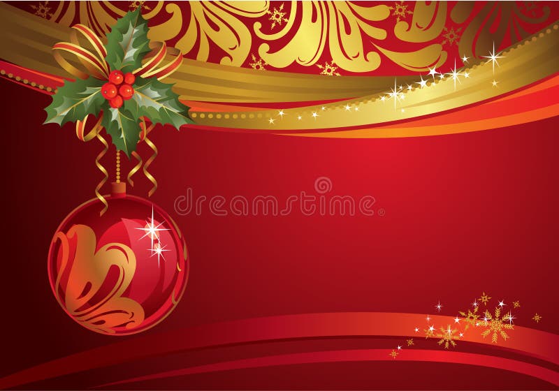 Christmas backdrop stock vector. Illustration of golden - 16279466