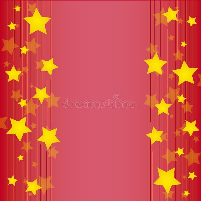 Rustic Star Christmas Border 1 Stock Illustration - Illustration of ...