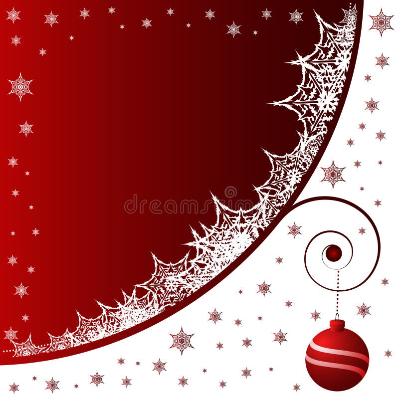 Christmas Ball with Curly Ribbon Stock Vector - Illustration of ...